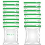 Buy ZUCLLIN Pack of 15 Zip lock Bag,Veg Bag,Ziplock Pouch For food ...