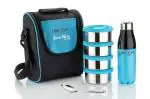 Buy Unicept EVER BITE Steel Combo Lunch Box,4 Containers-800ML and 1 ...