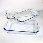 Buy PUREFIT Borosilicate Glass Rectangle Multipurpose Bakeware Baking Dish, with Lid, Microwave ...