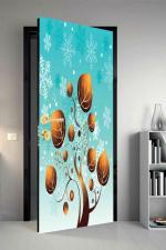 Buy Qth Floral Dor-4711 Design Door Sticker Online at Best Prices in ...