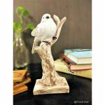 Buy House And Crafts - White Polyresin Handicrafted Cute Bird Chidiya ...