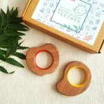 Buy Babycov Beautiful Neem Teethers (Mango & Apple) for Babies | with ...