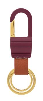 Buy Caristo Premium Hook Locking Two Rings (KC-59) Maroon Metal ...