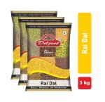 Buy Diljeet Spices 3Kg Rai Daal |Split Kernels Of Mustard (1Kgx3) Online at Best Prices in India ...