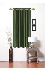 Buy WOAH Modern Solid Long Crush urtain Window Curtain Polyester Weaved ...