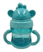 Buy Te Quiti Blue Plastic Leakproof Durable BPA Free Non-Toxic Baby Sipper With Straw 240ml ...