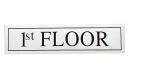 Buy THW Stainless Steel Self Adhesive 1st Floor Signage Board (3\"x12 ...