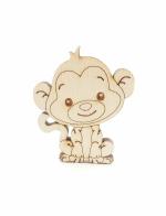 Buy Decor Kafe Paintable Monkey Wooden Laser Cut Decoration DIY ...