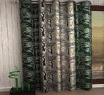 Buy Styletex 213 cm (7 ft) Polyester Blackout Door Curtain Single Curtain (Printed, Green ...