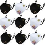 Buy Heenrgy Biotech Black, White Cotton Reusable Washable 3 Layer Cloth ...