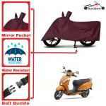Buy Aashtik mart TVS Jupiter 125 Motorcycle Bike Scooty Cover Maroon ...