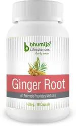 Buy Bhumija Lifesciences Vitamin Supplements Ginger Root Capsules 60 No ...