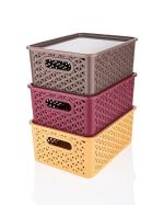 Buy Xentino Multipurpose Solitaire Storage Basket with Lid|Strong ...