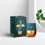 Buy Atya Luxury Gold, Blue Copper Juice Glass, 250 Ml Online at Best ...