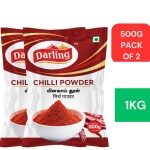 Buy Darling Chilli Powder 1kg (Pack of 2,Each 500g)| Lal Mirchi Powder ...