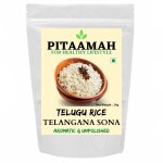 Buy Pitaamah Telangana Sona Rice | 3kg | Aromatic Rice | Unpolished ...
