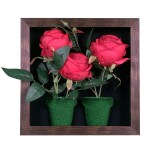 Buy EPICS CRAFT - 3D Model Square Shaped Bubbly Red Rose Flower in ...