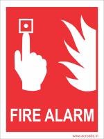 Buy ACRO ADS Fire Alarm Sign in English - PVC Sticker Online at Best ...