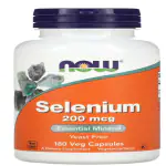 Buy NOW Foods, Selenium, 200 mcg, 180 Veg Capsules Online at Best ...