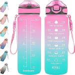 Buy Fubura Water Bottle with Times to Drink and Straw (pack of 1 ...