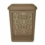 Buy Kolorr Plastic Laundry Bag/Basket, 45 litres, light.Brown Online at ...