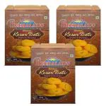 Buy HEERALAL'S Bikaneri Kesar Bati | 3Kg (1Kg x 3) | Rajasthani Mithai | 20 Piece Per Tin ...