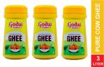 Buy Godai Farms 1 Litre Desi Cow Ghee|100% Pure Cow Ghee| Pure Ghee (Pack of 3) -3 L Online at ...