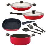 Buy NIRLON Non Stick Coated Aluminium Set of AppaChatti-22.5 cm, Grill ...