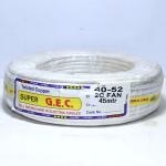 Buy Super GEC White Cotton Copper Wrapped 2 Core Wire 45m Online at ...