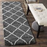 Buy ROYAL TREND Polyester Shaggy Designer Bedside Runner// Rugs for ...