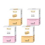 Buy WON Pink Rose & Milk & Honey Soap - Pack Of 4 Online at Best Prices ...