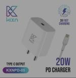 Buy KIXN PD> 20 Watts Type C output Charger With C TO L Cable Online at ...