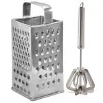 Buy JISUN Stainless Steel 4 in1 Grater/ Slicer & Mathani/ Blender for ...