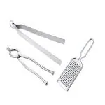 Buy Linasha Heavy Steel Sansi| Roti Chapati Chimta| Mini Grater Kitchen ...
