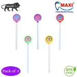 Buy MAXI Candy Lollipop Tongue Cleaner (Pack of 5) Online at Best ...