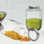 Buy Pure Source India Transparent Glass Jars & Containers 3 Litres ...