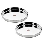 Buy Vinod Stainless Steel Traditional Plate / Beeding Khumcha Thali set ...
