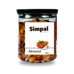Buy Simpal Californian Natural Premium Almond 450g Jar Online at Best ...