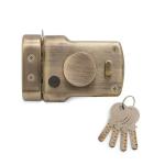 Buy Godrej Locks ULCT Technology 1CK Tri Shaft Key Lock (Brown, Antique ...