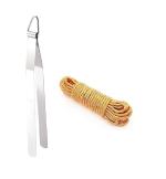 Buy Urban Buy Stainless Steel Roti Chimta Tong With 10 Mtr Clothe Rope ...
