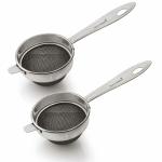 Buy Awwalline Double Mesh Stainless Steel Strainer, Sieve, Sifter ...
