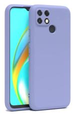 Buy U&E Purple Silicone Back Cover For Realme C25S Online at Best ...