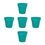 Buy Shopmefast Plastic Atlantic Cone Round Pots (Pack Of 5) Online at ...