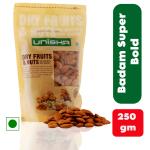 Buy Unisha 100% Natural Whole Almonds Super Bold Badam Whole Natural ...