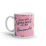 Buy Rish Amanda Printed Multicolor Ceramic Coffee Mug, 350 Ml Online at ...
