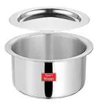 Buy Ajay's Shoppe Aluminium Silver Patila Pot Bhagona Tope With Lid - 1 ...
