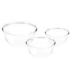 Buy Treo by Milton Glass Solid Mixing Bowls (Transparent, 440 ml, 870 ...