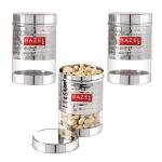 Buy HAZEL Stainless Steel Hammered Finish Transparent Glossy See ...