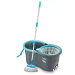 Buy Prestige CleanHome Alpha Mop with 2 Microfiber Mop Heads, Grey and ...