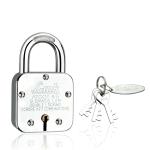 Buy Link Silver Alloy Steel 65mm Atoot 65 Lock with 3 Silver Keys and ...
